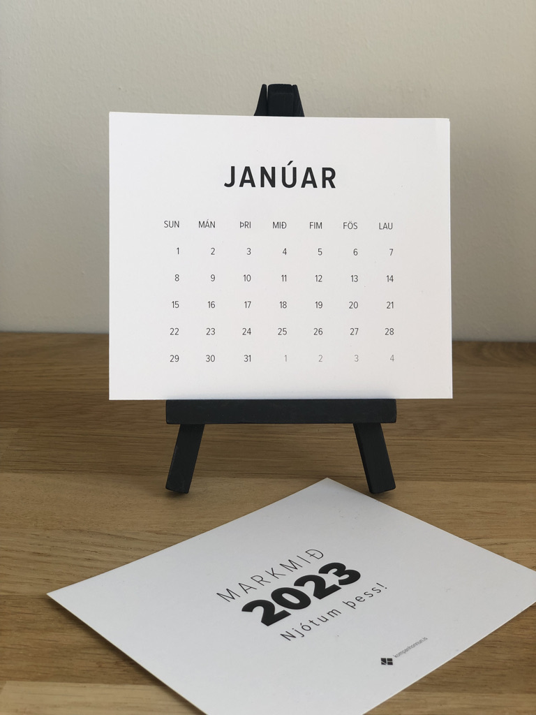 Dagatal | Boðskort - grafísk hönnun