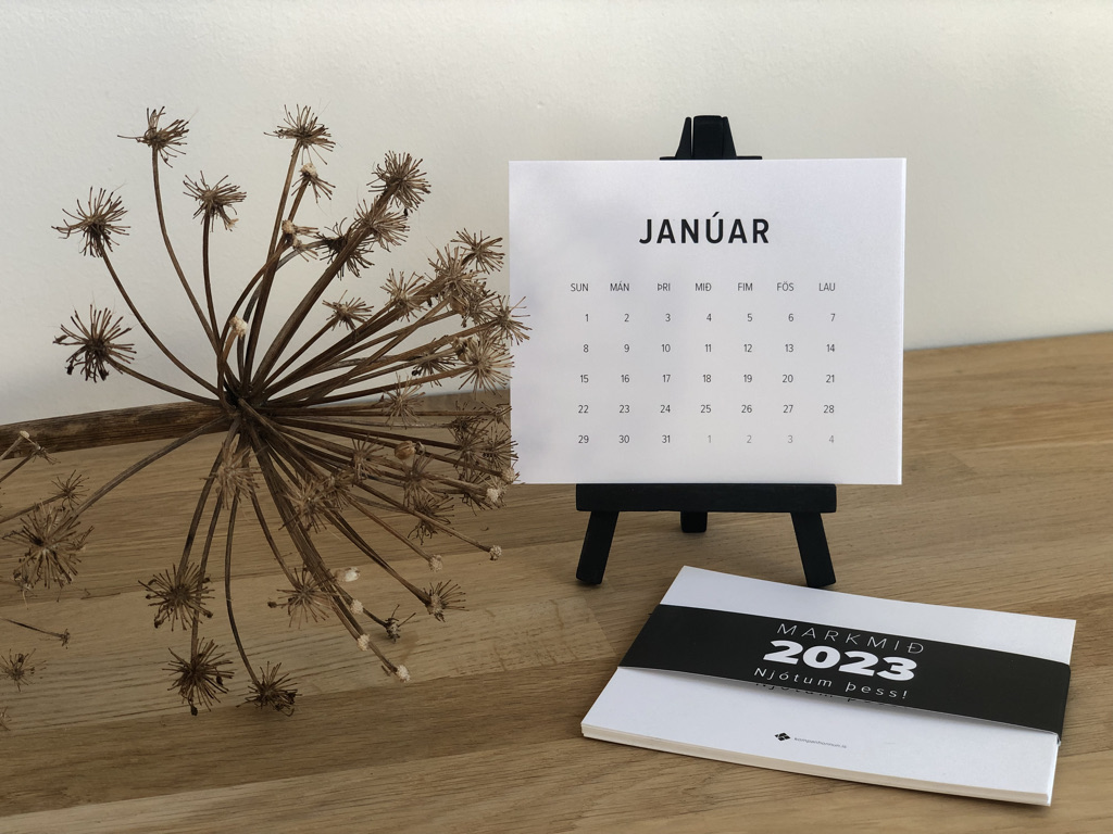 Dagatal | Boðskort - grafísk hönnun